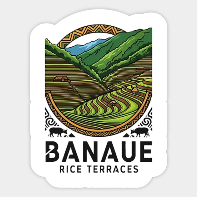 BANAUE RICE TERRACES - Philippines - Sticker | TeePublic